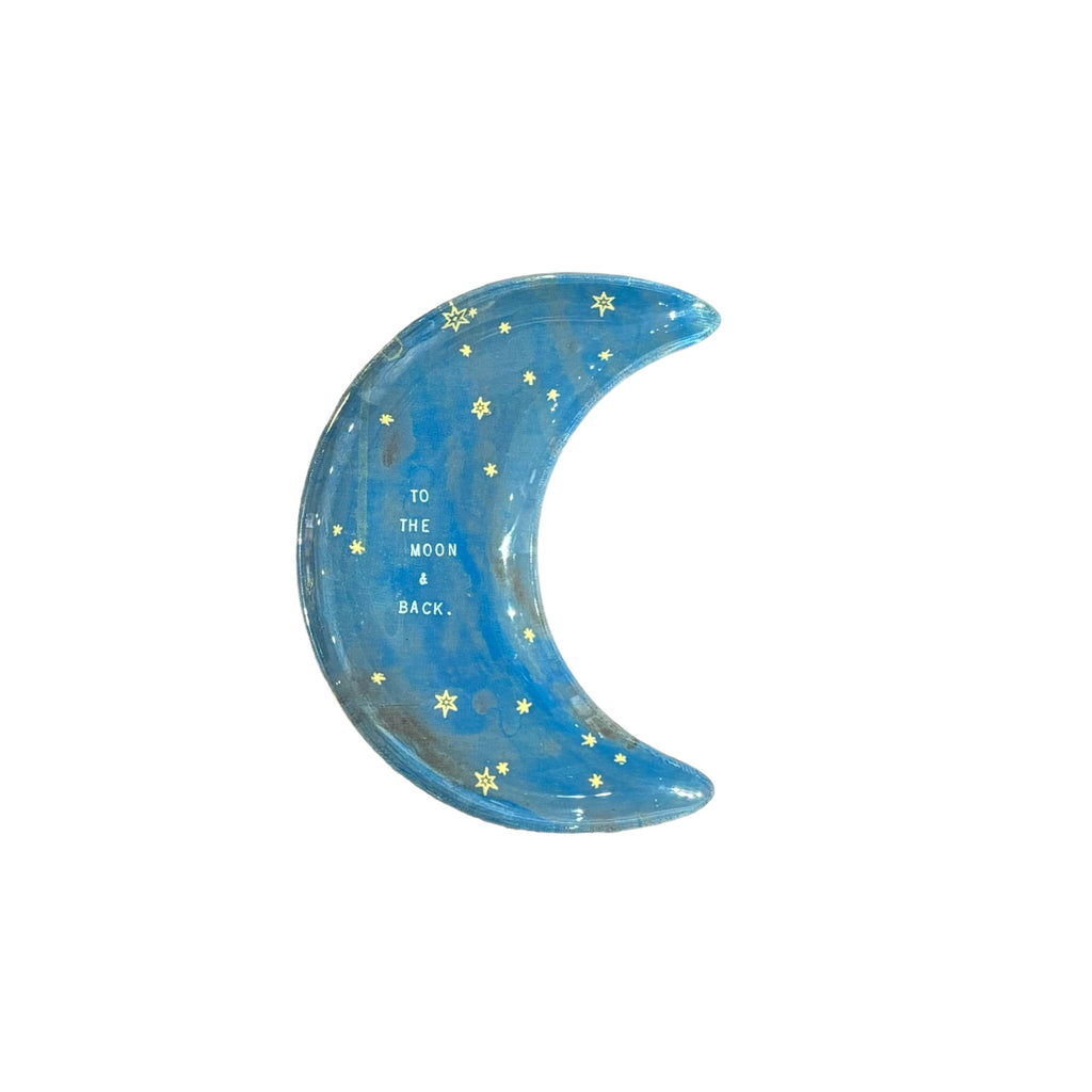 To The Moon & Back Small Moon Decoupage Plate – Sugarboo & Co Wholesale