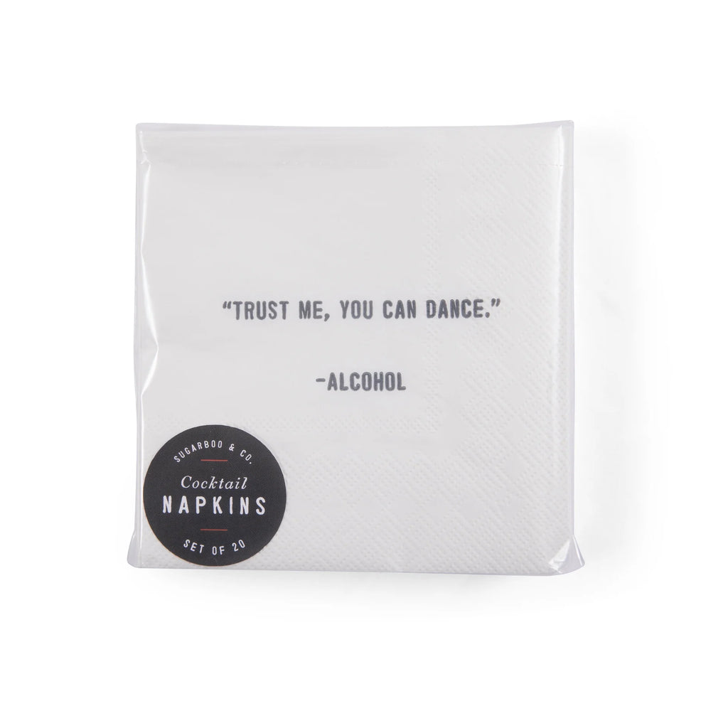 "Trust Me, You Can Dance" Cocktail Napkin Set (20pcs) Set Of 6 ...