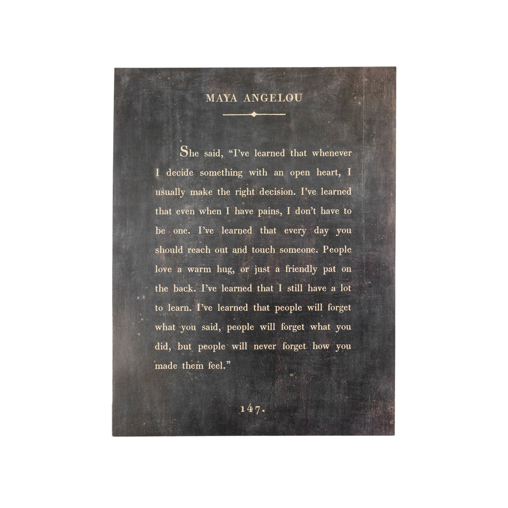 12"x16" Maya Angelou Book Collection Art Poster - Charcoal – Sugarboo ...