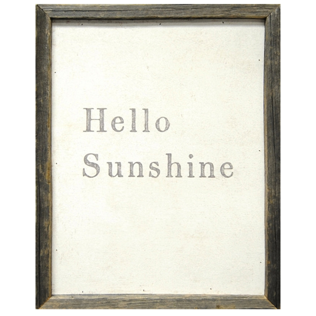 Hello Sunshine (Grey Wood) - Art Print – Sugarboo & Co Wholesale