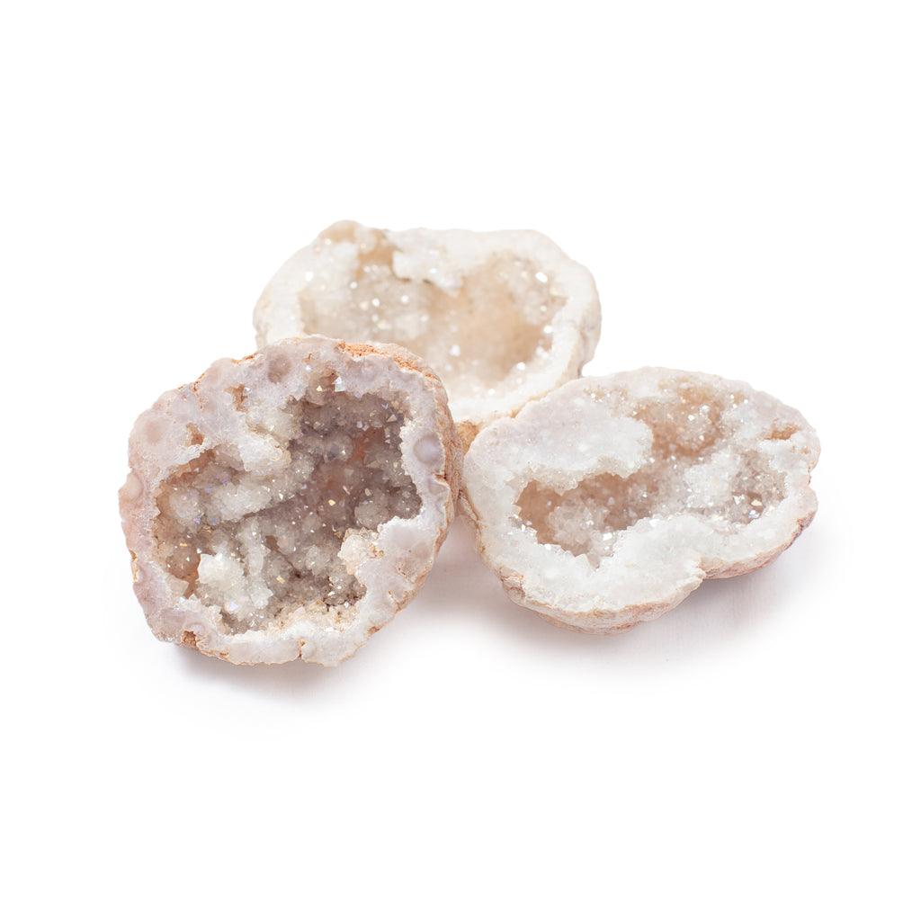 White Half Cut Geodes set – Sugarboo & Co Wholesale