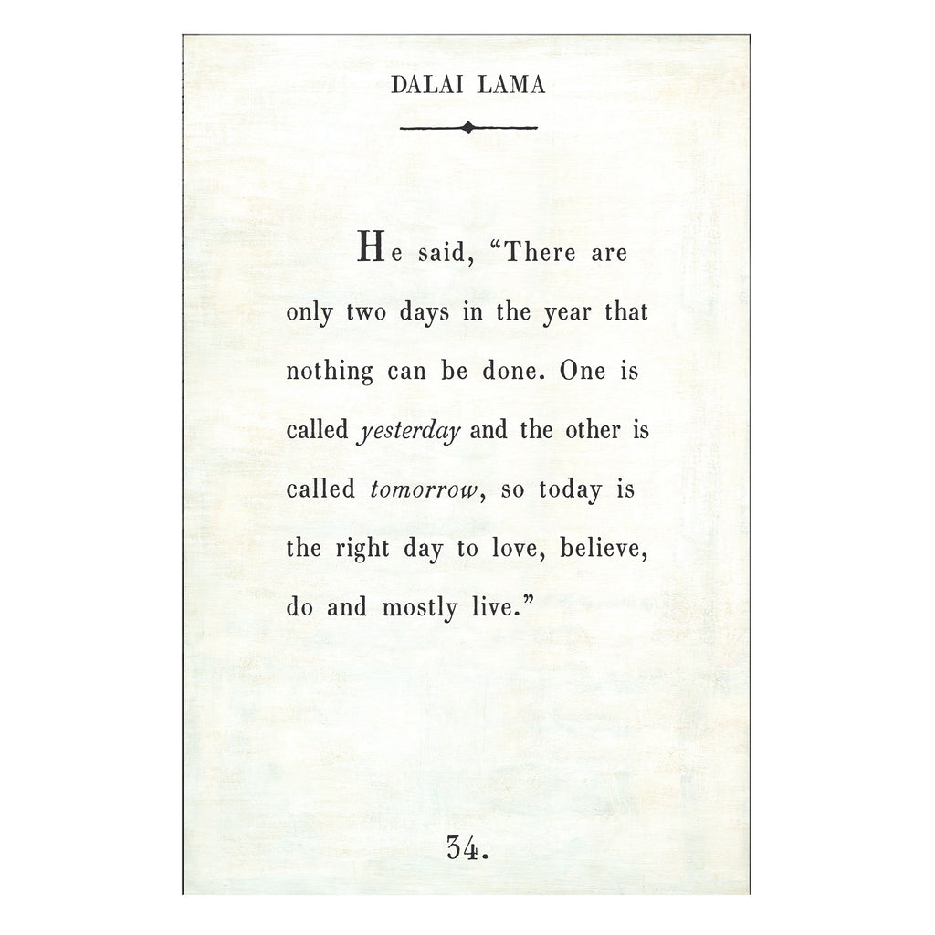 Dalai Lama - Book Collection - Art Print – Sugarboo & Co Wholesale