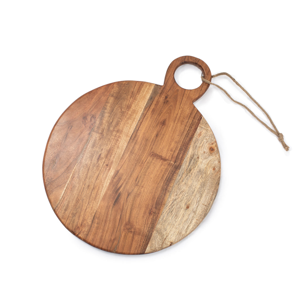 ***Large Round Acacia Wood Cutting Board – Sugarboo & Co Wholesale