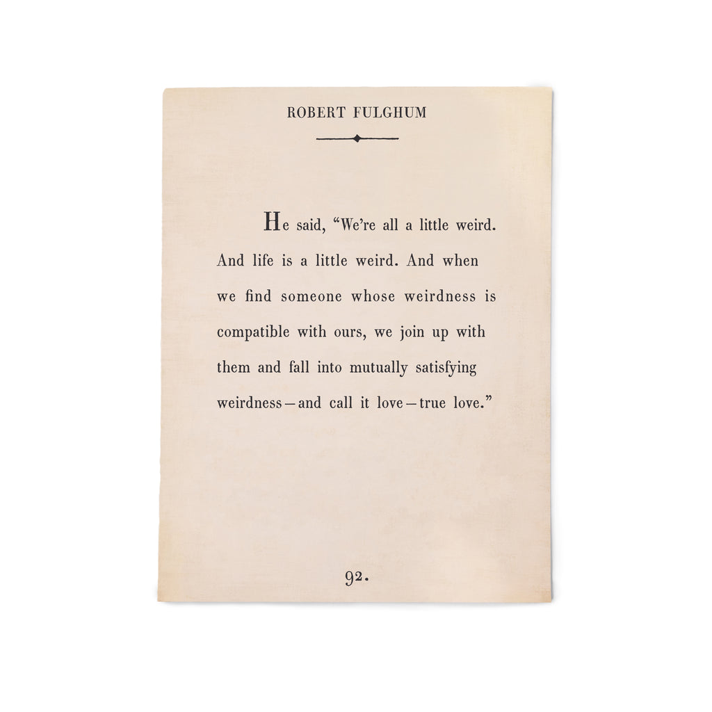 12"x16" Robert Fulghum Book Collection Art Poster - Cream – Sugarboo ...