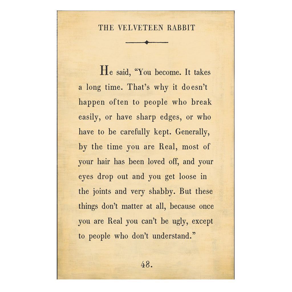 The Velveteen Rabbit - Book Collection - Art Print – Sugarboo & Co ...