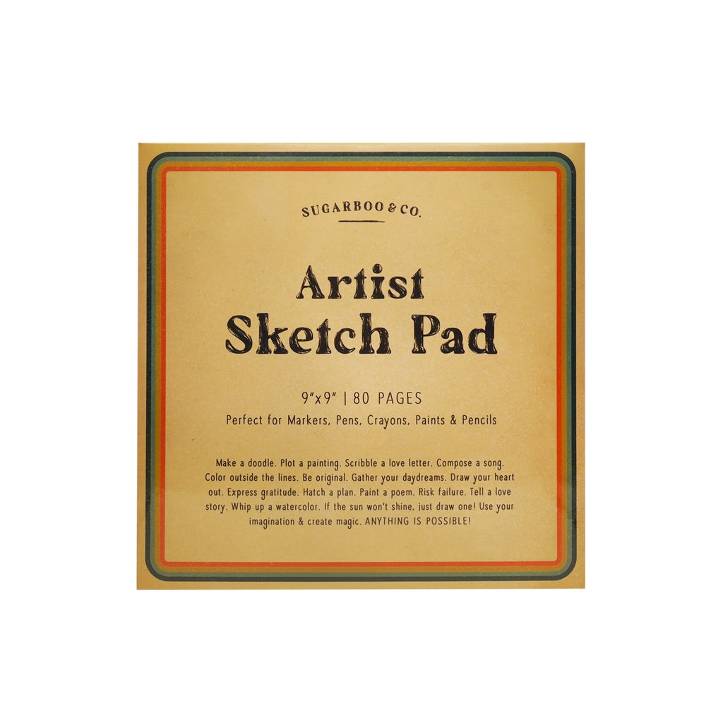 9"x9" Artist Sketch Pad – Sugarboo & Co Wholesale