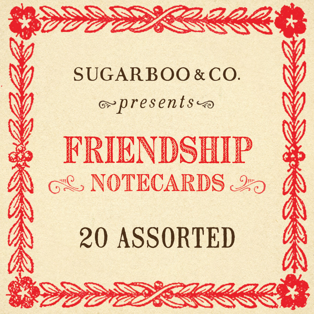 Friendship Notecards - Assorted Set of 20 – Sugarboo & Co Wholesale