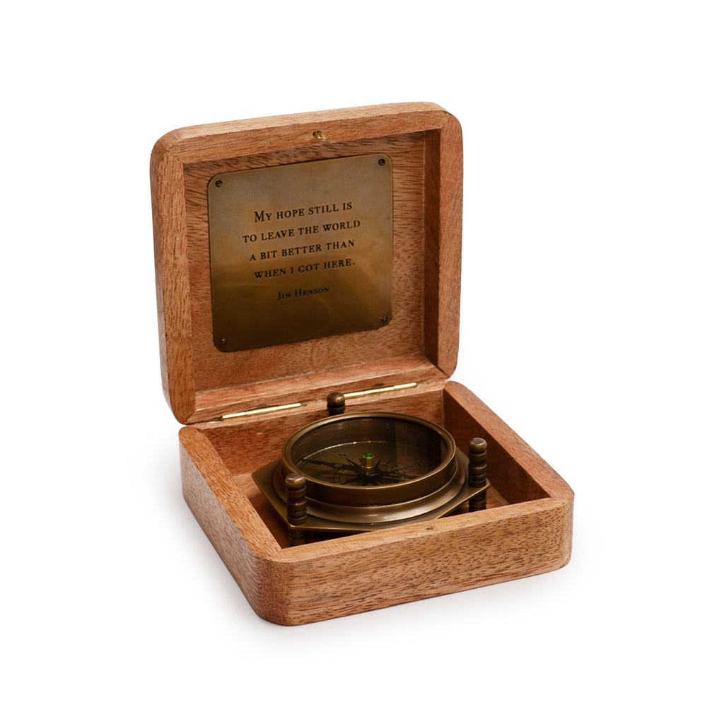 Tripod Compass in Jim Henson Wooden Box – Sugarboo & Co Wholesale