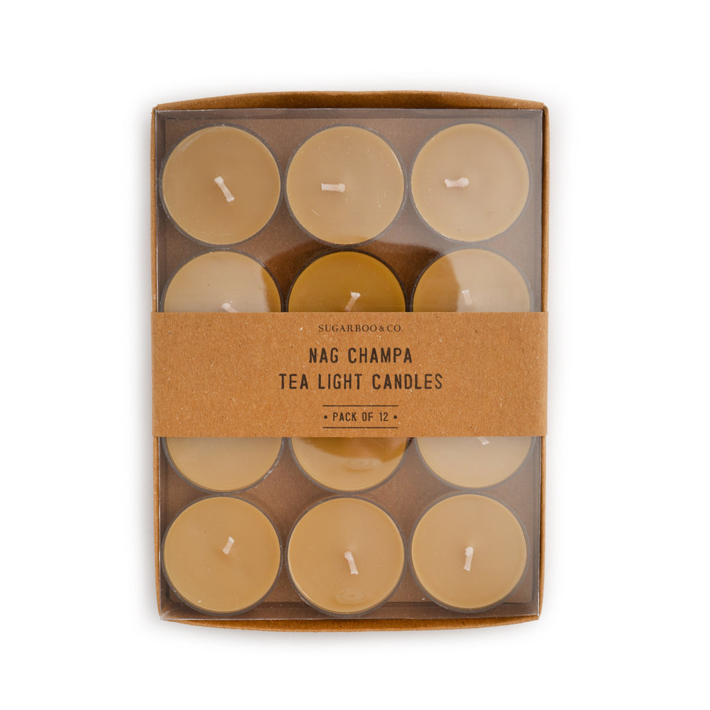 Nag Champa Tea Lights - Set of 12 – Sugarboo & Co Wholesale