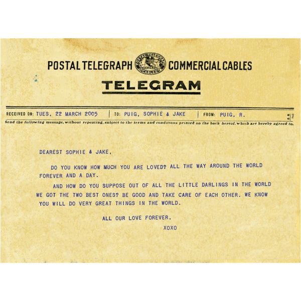 Custom Telegram Print - Art Print – Sugarboo & Co Wholesale