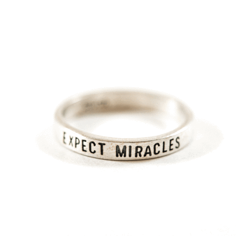 ***Expect Miracles Ring - Silver – Sugarboo & Co Wholesale